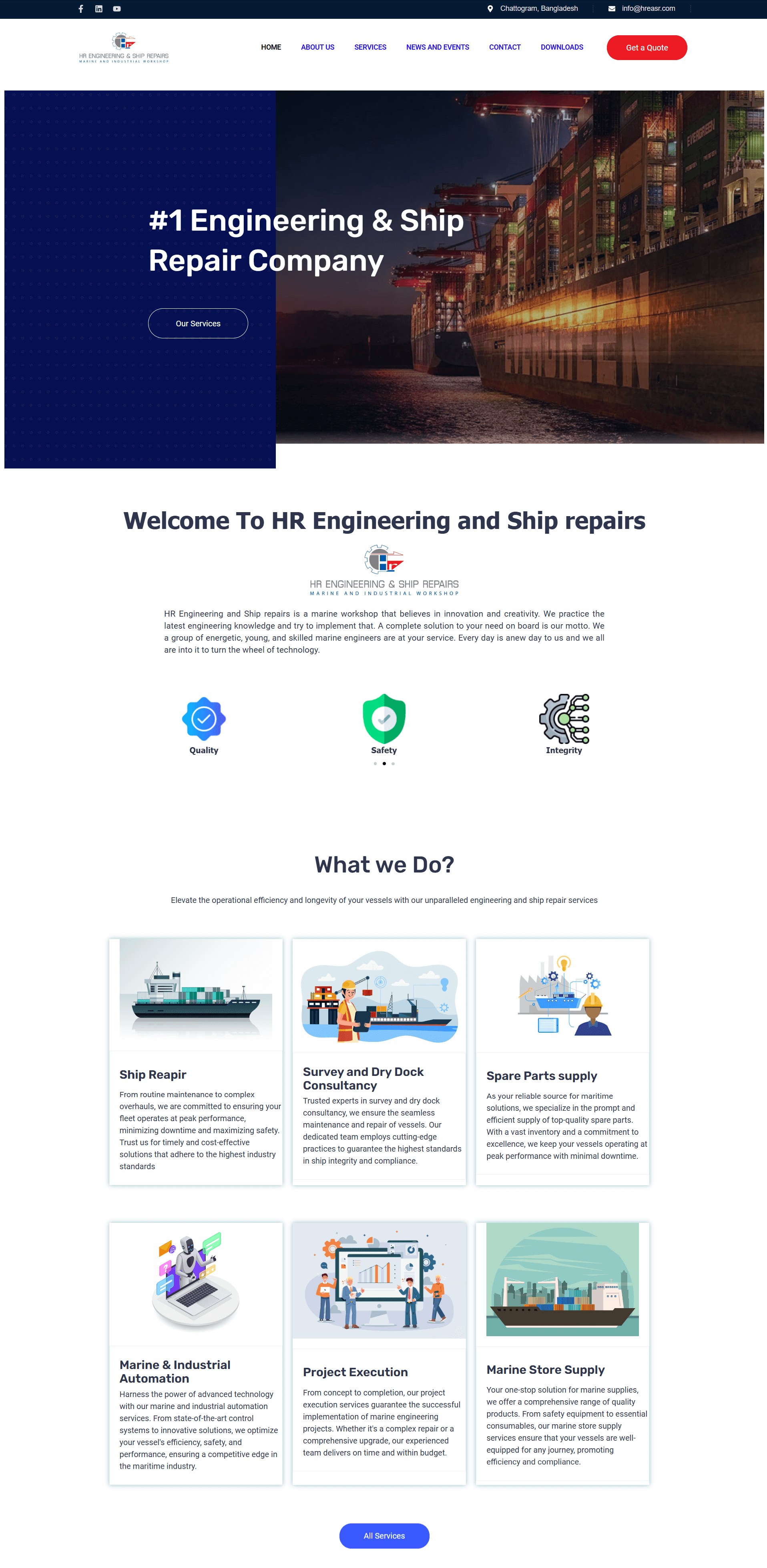 Maritime & Shipping Company Website Design Service | Avista Digital